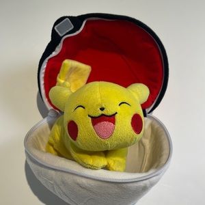 Pokemon | Toys | Tomy Pokemon Pikachu Poke Ball Zipper Poke Ball 8inch ...